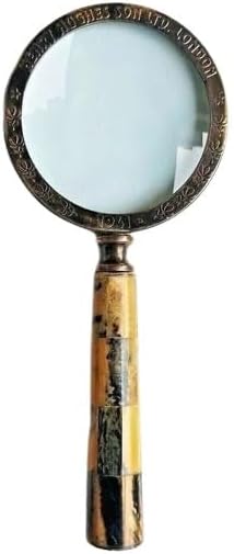 Amazon.com: Casa INDUSTRIES Antique Brass Heavy Magnifying Glass ...