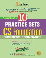 Buy A Dossier of 10 Practice Sets CS Foundation Business Economics Book ...