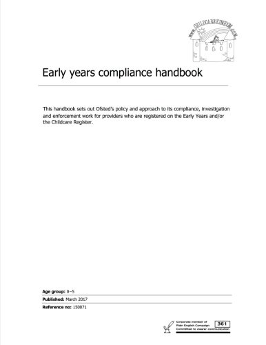 Early years compliance handbook: This handbook sets out Ofsted’s policy ...