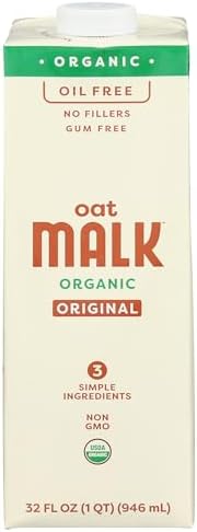 Amazon.com: Malk Organic Unsweetened Almond Milk - 32 fl oz - Non GMO ...