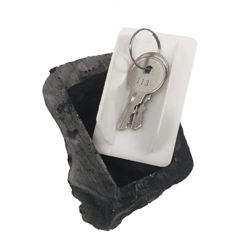 Generic Outdoor Key Hider Rock - Weatherproof Stone Spare Key Holder ...