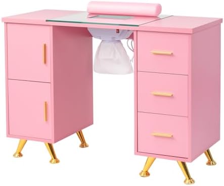 Amazon.com: Paddie Manicure Table Nail Table Station, Nail Beauty ...