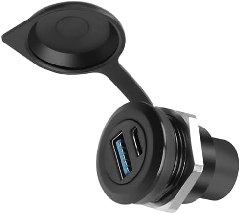 Amazon.com: QIANRENON USB3.0 & USB C 3.1 Threaded Fixing Circular ...