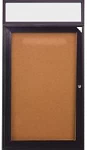 Amazon.com : Ghent PBKL2 Enclosed Tackboard with Illuminated Headliner ...