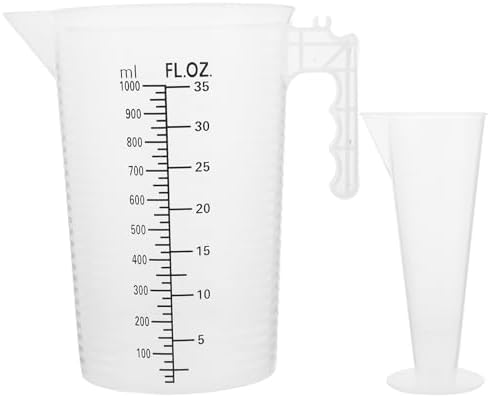 ABOOFAN 1000ml Measure Pitcher Plastic Measuring Jug Engine Oil ...