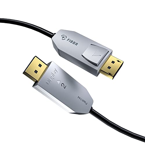 Snapklik.com : FIBBR Fiber Optic Displayport Cable, High Speed Optical ...