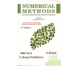 Numerical methods : G. Balaji, G. Balaji: Amazon.in