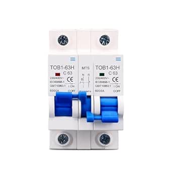 1P+1P MTS AC Dual Power Manual Transfer Switch Circuit Breaker MCB 50HZ ...