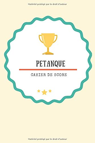 Buy Pétanque : Carnet de Score: Jouer à la pétanque lors de vos matchs ...