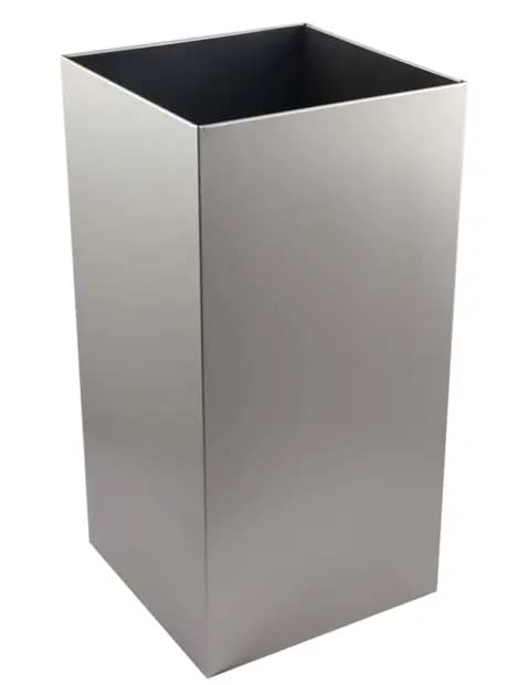 Waste bin 50 Litre stainless steel waste bin with open top, free ...