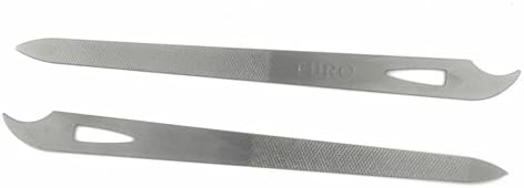 Amazon.com : Yeshan Stainless Steel Triple-Cut Long Nail File with Nail ...