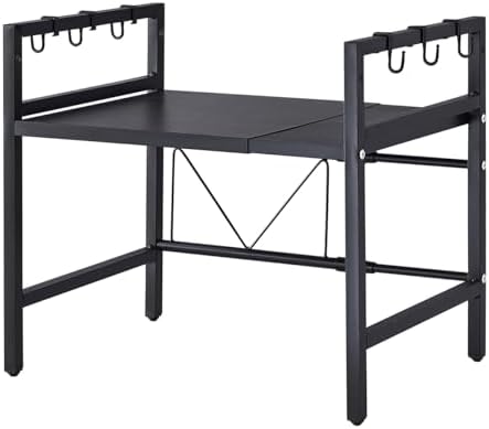 Homullel Expandable Microwave Oven Shelf Unit, Kitchen Countertop ...