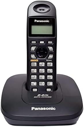 Panasonic KX-TG3611SX Single Line 2.4GHz Digital Cordless Phone Black ...