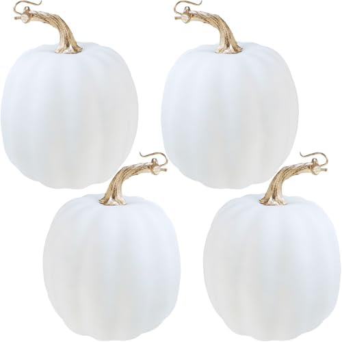 Amazon.com: Artmag 6 Inch Large Artificial Pumpkins, 4PCS Big Pink ...