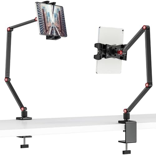 Amazon.com: BAISHUN Tablet Stand Holder, Long Arm Tablet Holder for ...