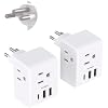Amazon.com: 2 Pack Switzerland Travel Plug Adapter, Swiss Outlet ...