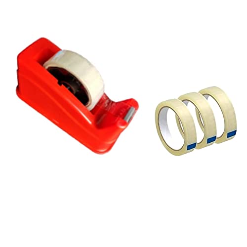 Premium Quality 1 Inch CelloTape Dispenser Cutter [Set of 1] Useful for ...