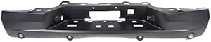 Amazon.com: CarPartsDepot, Rear Bumper Facial Cover Primed Black With ...
