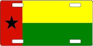Amazon.com: Guinea-Bissau Flag Vanity License Plate : Automotive