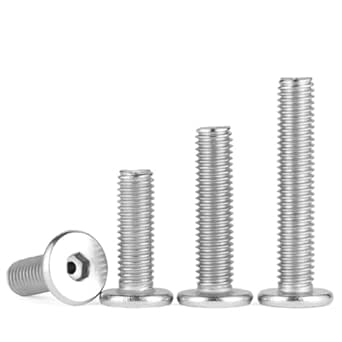 Amazon.co.jp: 10 Pcs Hollow Flat Head Hex Socket Bolt, Ultra Low Head ...