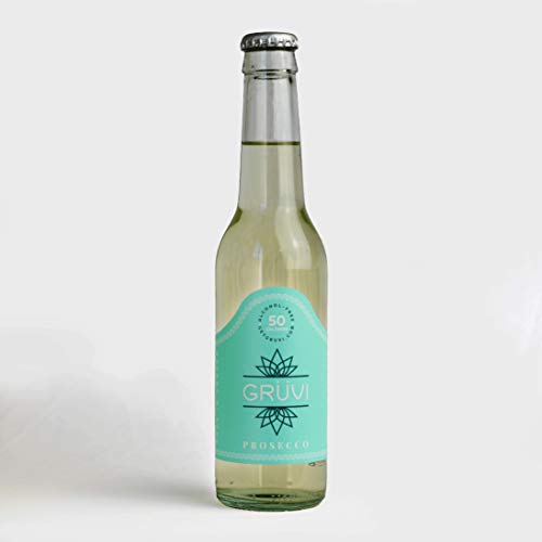 Gruvi Non-Alcoholic Prosecco, 50 Calories, 4-Pack, 0% ABV, Non ...