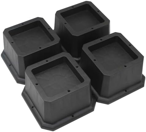 MYMULIKE Bed Risers 2 inch Heavy Duty Furniture Risers, Up to 6000 Lbs ...