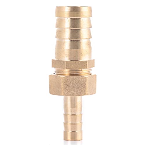 Reducing Plug Connector, Brass Hose Barb Fitting, 10mm-25mm Brass ...