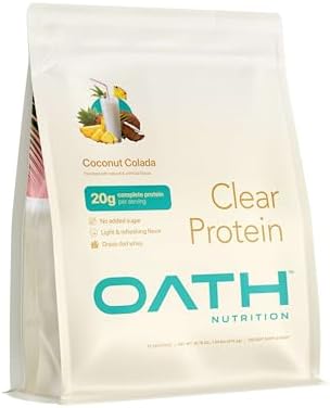 Amazon.com: Oath Nutrition Clear Whey Isolate Protein Powder, Coconut ...