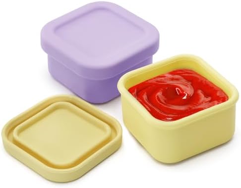Amazon.com: Omie OmieBox (2 pack) Leakproof Dips Containers To Go ...