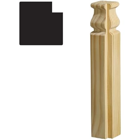 Amazon.com: Hardwood Baseboard Outside Corner Block 1-3/8" Square x 6-1 ...