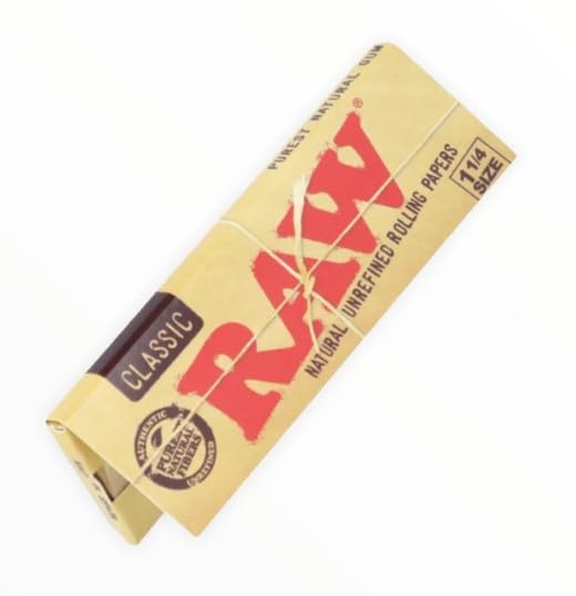 Amazon.com: 10 booklets - RAW CLASSIC Natural rolling paper size 1.25 ...