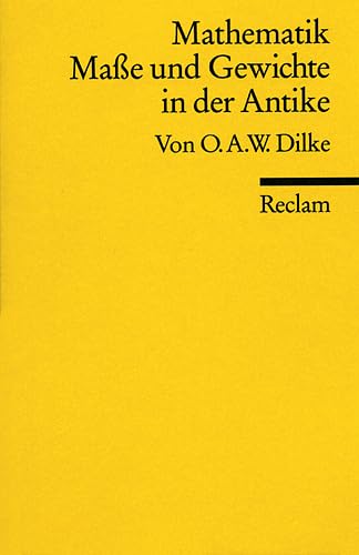 Amazon.com: Mathematik, Maße und Gewichte in der Antike: 9783150086872 ...