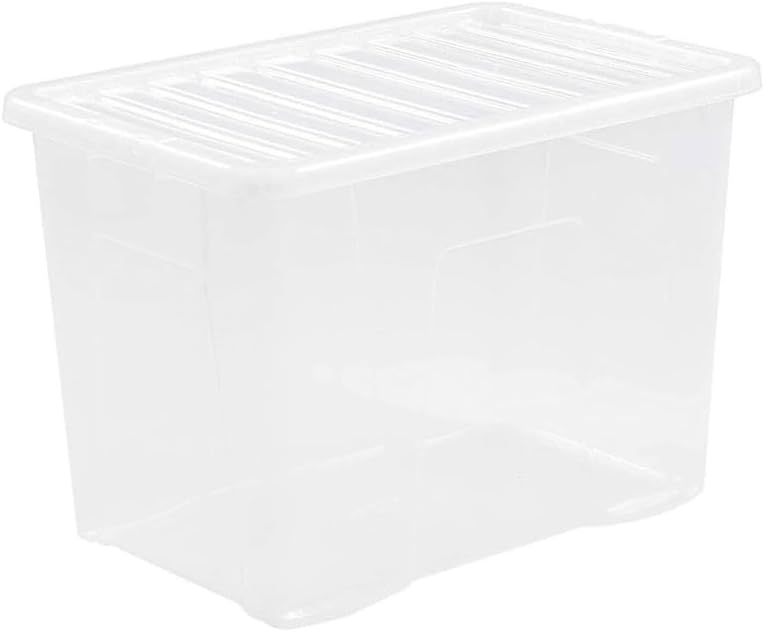 Neat. Plastics Large Heavy Duty Plastic Storage Box With Clear Lids ...