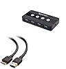 Amazon.com: Cable Matters 4 Port USB 3.0 Switch USB Sharing Switch for ...