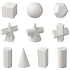 Amazon.com: Clobeau Art Crafts 3D Gypsum Geometry Sketch Basic Form ...