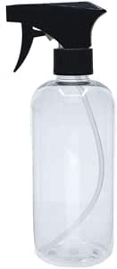 Amazon.com: Day1Day2 16 Oz Clear Plastic Spray Bottle 2 Pack - All ...