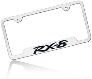 Amazon.com: Mazda RX-8 Polished Steel License Plate Frame : Automotive
