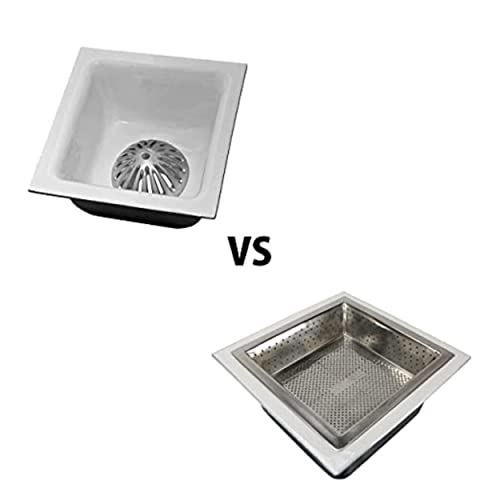 Snapklik.com : 10 X 10 X 3 Stainless Steel Floor Sink Basket- Square ...
