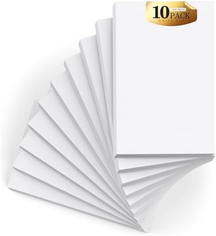 Amazon.com : Universal Scratch Pad Value Pack, Unruled, 3 x 5, White ...