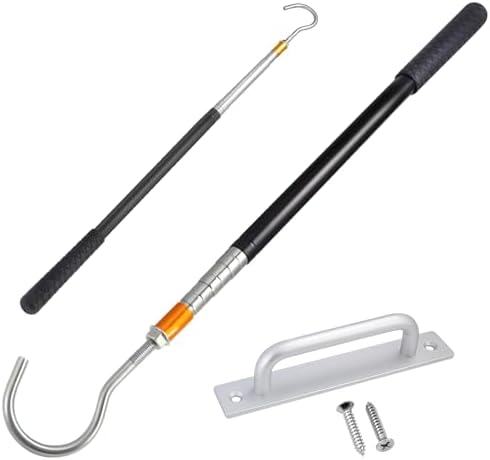 Attic Ladder Pull Down System Kit -60 Inch Telescopic Rod with Elegant ...