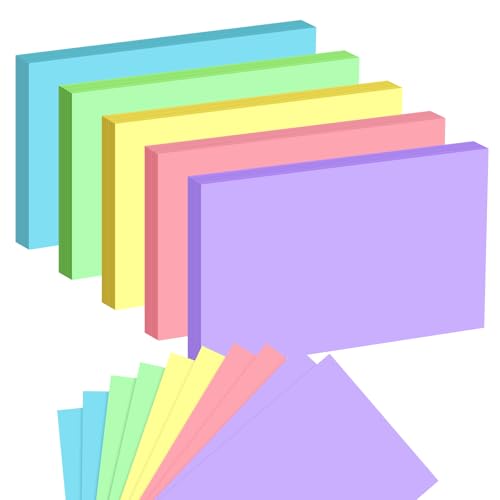 BIGNC 4 x 6 Index Cards Colored, 190 Pack Blank Index Cards, - Want It All