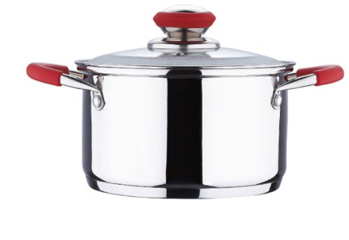 Buy Wellberg Roma Casserole with Lid, 1-Piece, 3.5 litres, Red Online ...