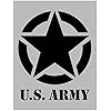 Amazon.com : US United States Army Star Reusable Stencil (8.5" x 11 ...