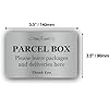 Amazon.com: Parcel Box (Mail Box) Sign - Manufactured from Aluminium ...