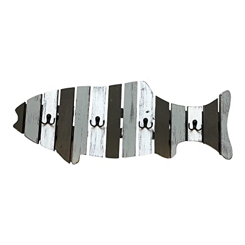 Amazon.com: Coatrack FISH with metal hooks Shaped Fish Coat Rack ...