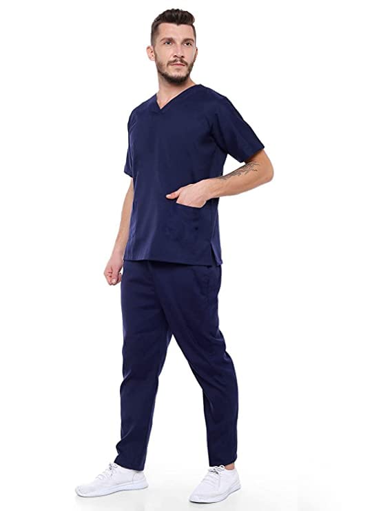 Men boys Scrub Suit - Ideal for Doctors, Nurses, Dentists and ...