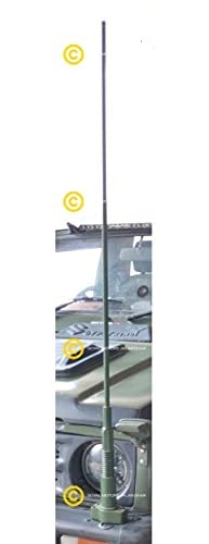 Tank Antenna 62 INCH Long & 5 INCH Aluminum Base | GYSPY JONGA 1 TON ...