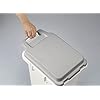 Amazon｜リス ゴミ箱 ワンハンドパッキンペール グレー 45L H&H 日本製 45JS｜フタ付きゴミ箱 オンライン通販