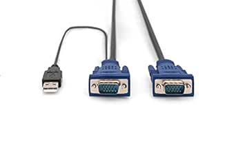 CS 2-in-1 USB VGA KVM Cable 1.2m (3.9 ft) for USB KVM Switch VGA 1.2 ...
