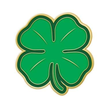 Buy Green Four Leaf Clover Pin - 4 Leaf Clover Lapel Pins 5 Pack Prime ...